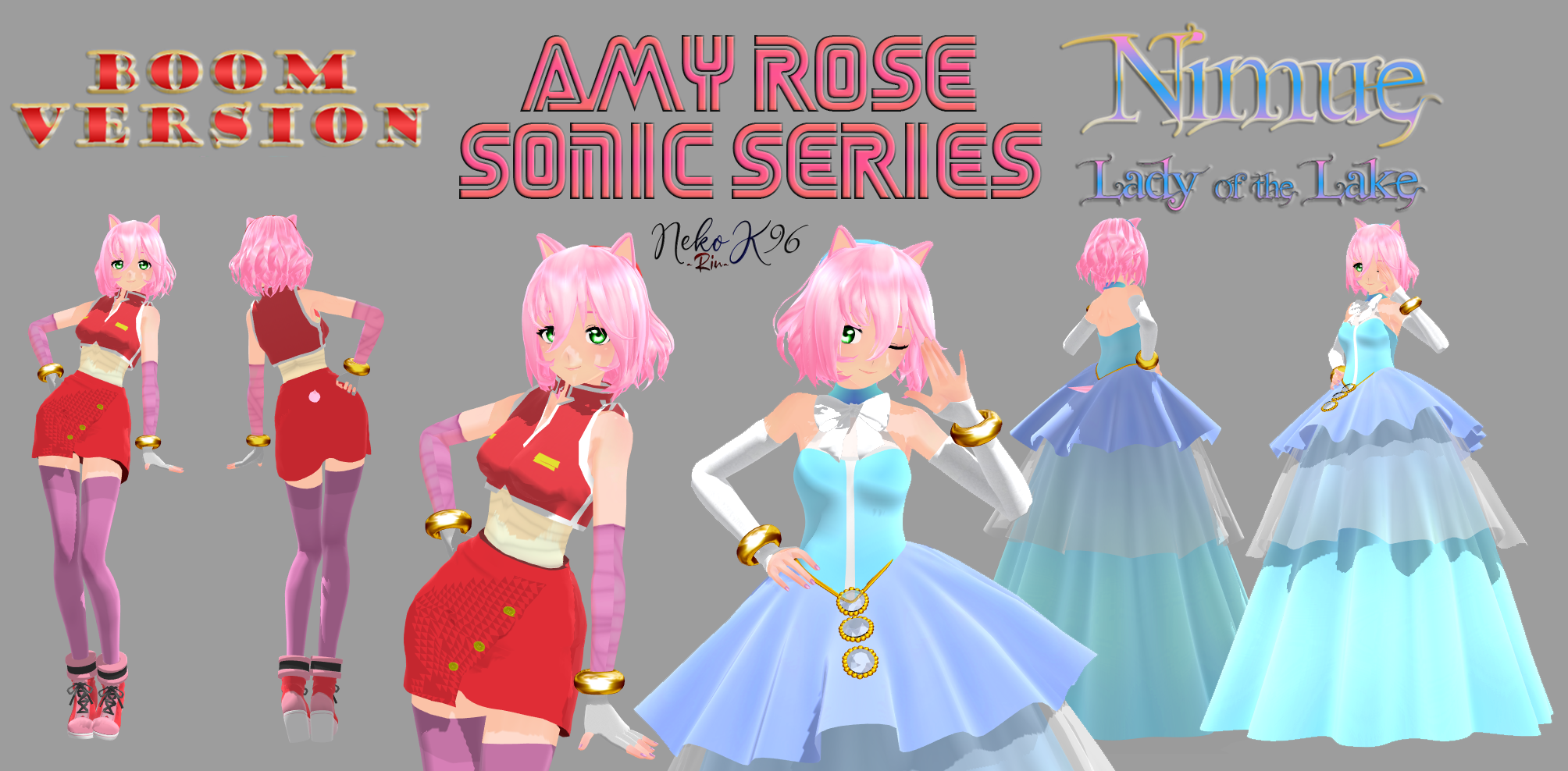 MMD Amy Rose V2.4 (Sonic Series) DL by petite-neko-kitsune on DeviantArt
