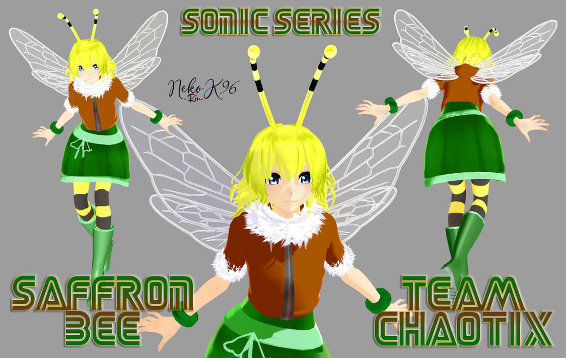 MMD Saffron Bee V1.1 (Sonic Series) DL by petite-neko-kitsune on DeviantArt
