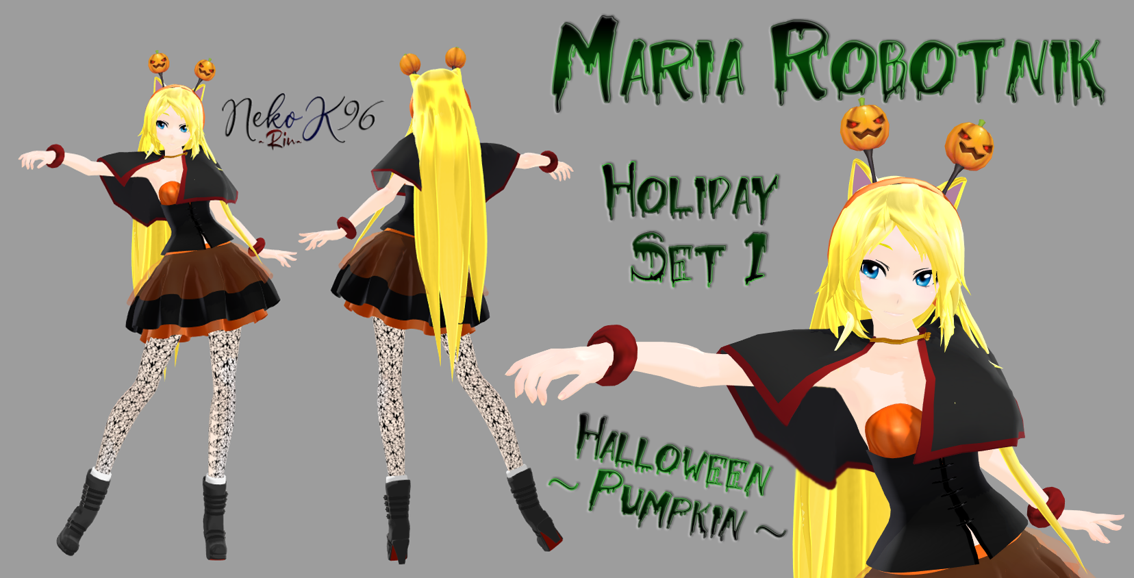 MMD Maria Robotnik - Halloween (Sonic Series) DL by petite-neko-kitsune ...
