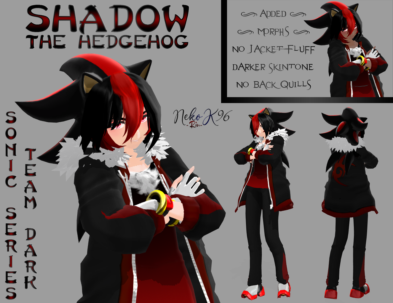 MMD Shadow the Hedgehog V1.1 (Sonic Series) DL by petite-neko-kitsune ...