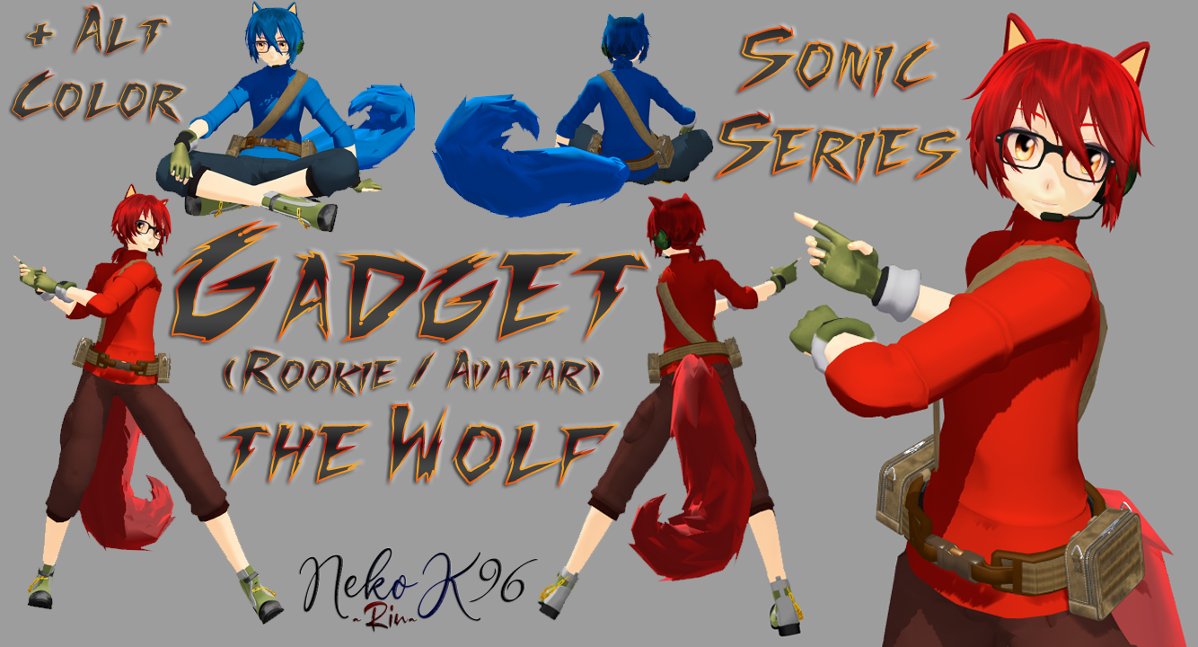 MMD Gadget the Wolf V1.1 (Sonic Series) DL by petite-neko-kitsune on ...