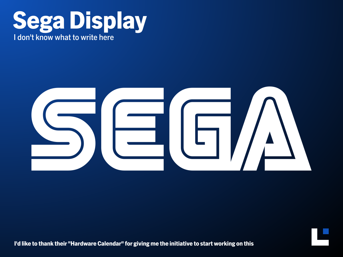 Sega Display Sign