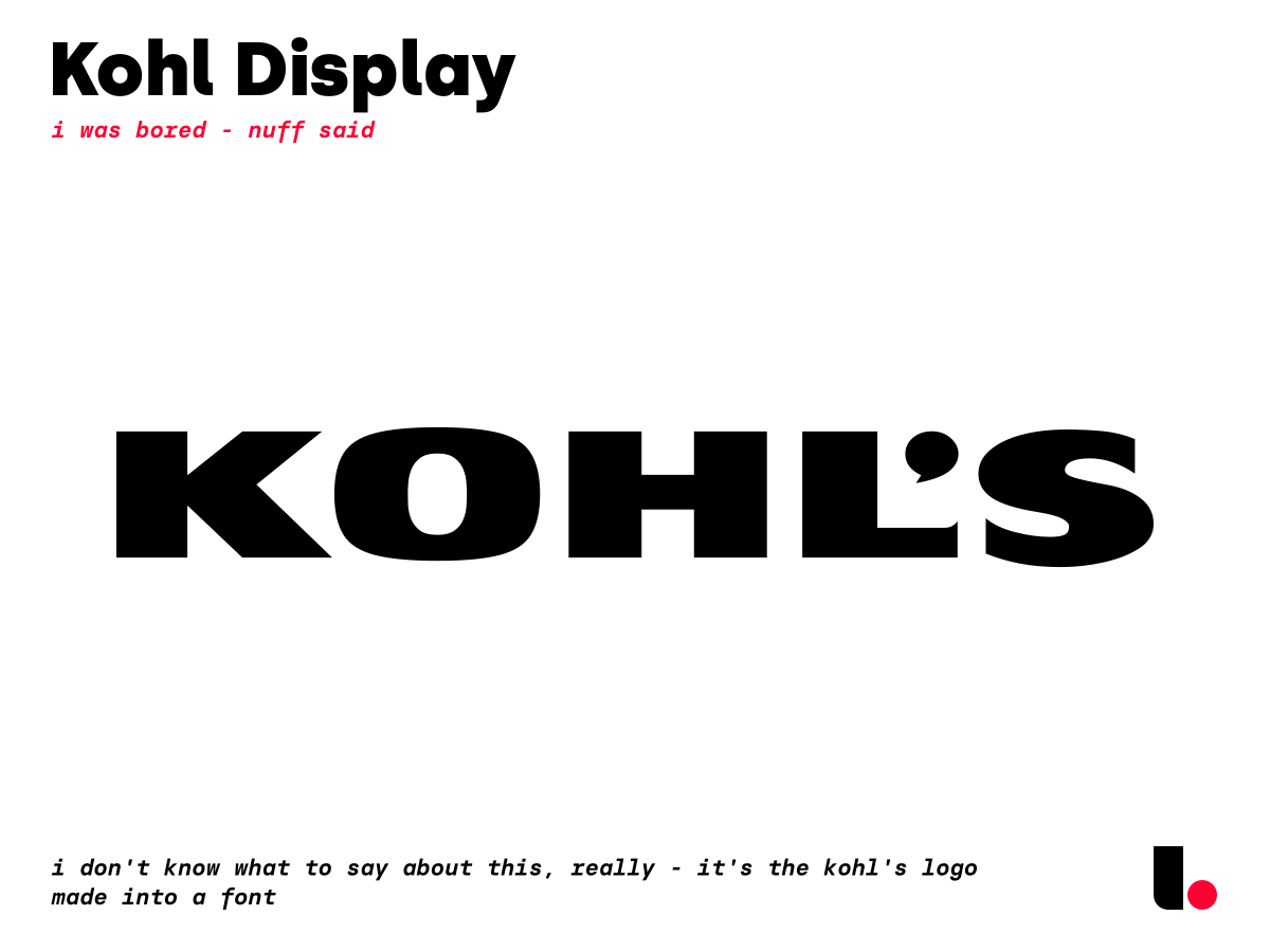 Kohl Display by LyricWest on DeviantArt
