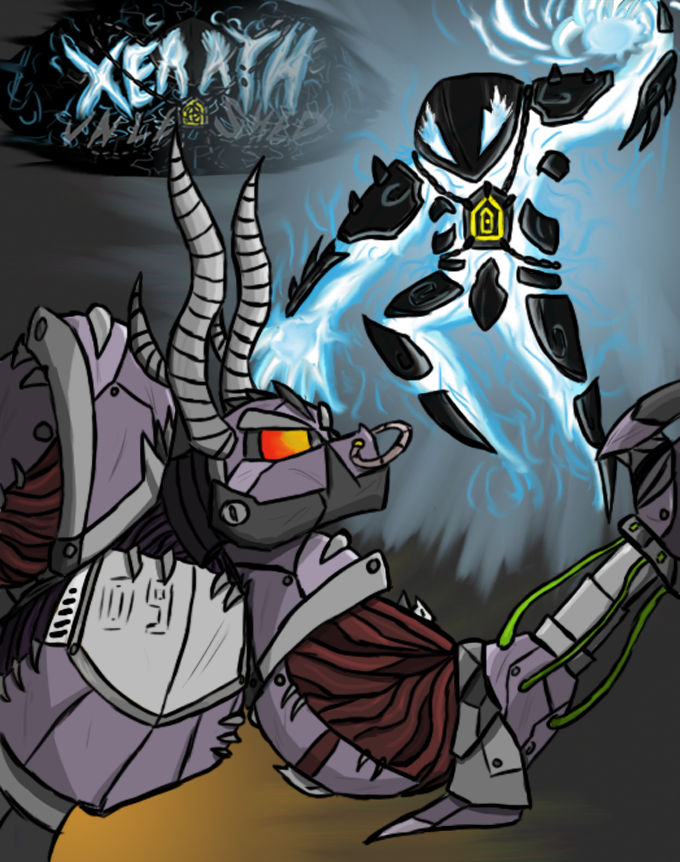 Mecha VS Monster contest entry: Xerath Unleashed by BaKaiju on DeviantArt