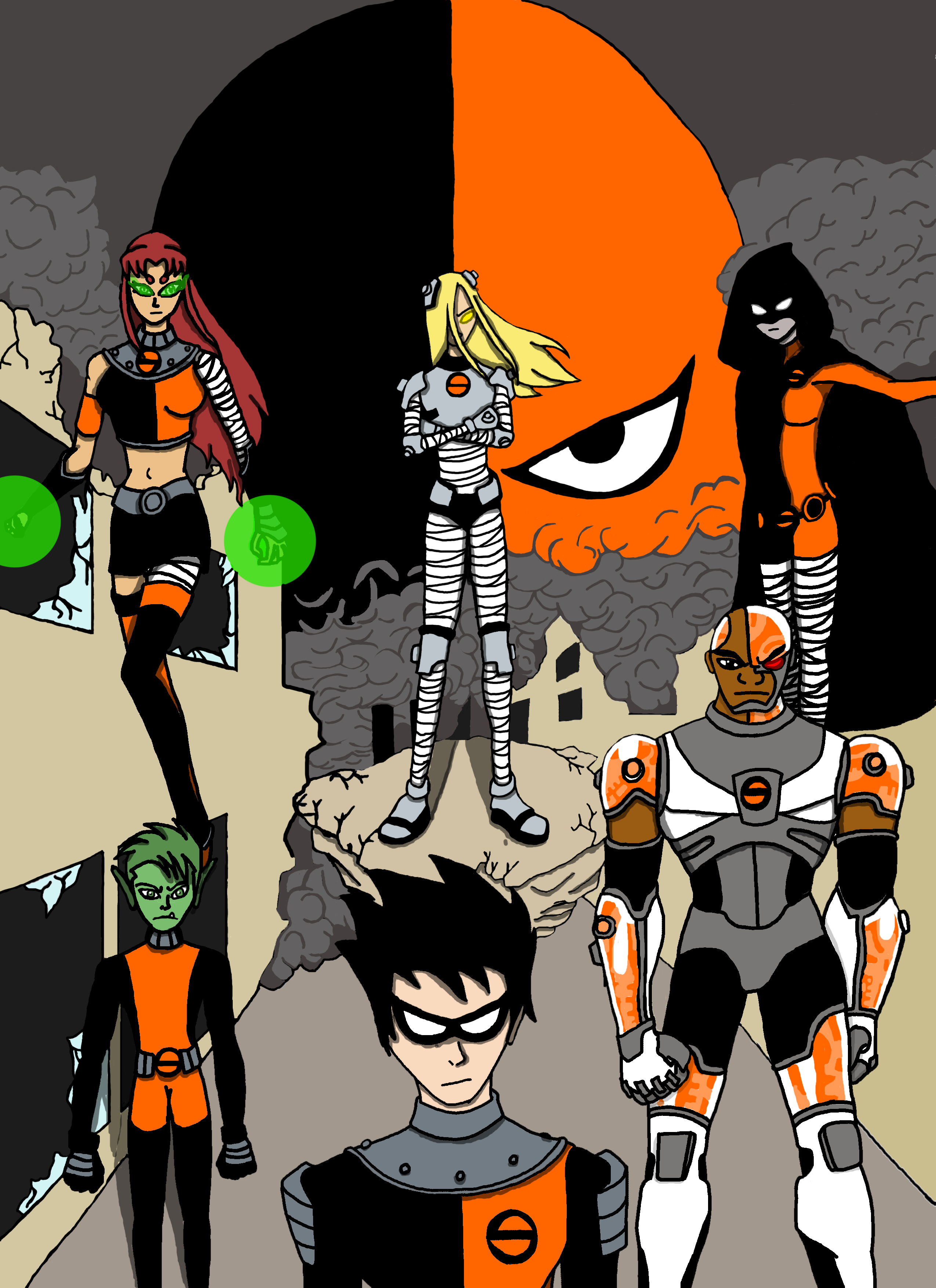 Slade's Titans colour version. by lonelywritergirl16 on DeviantArt