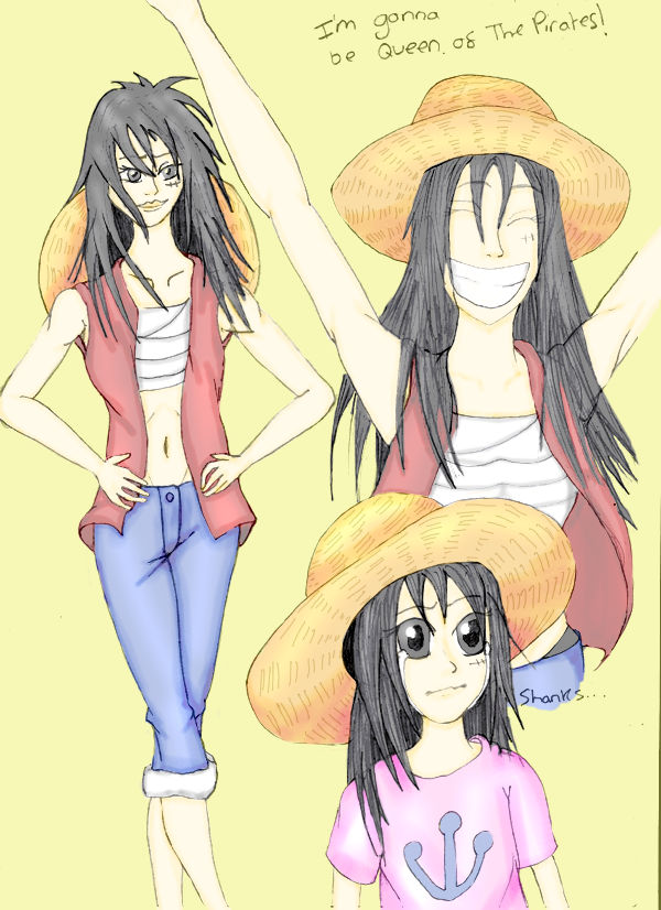 female Monkey D. Luffy sketch dump by lonelywritergirl16 on DeviantArt