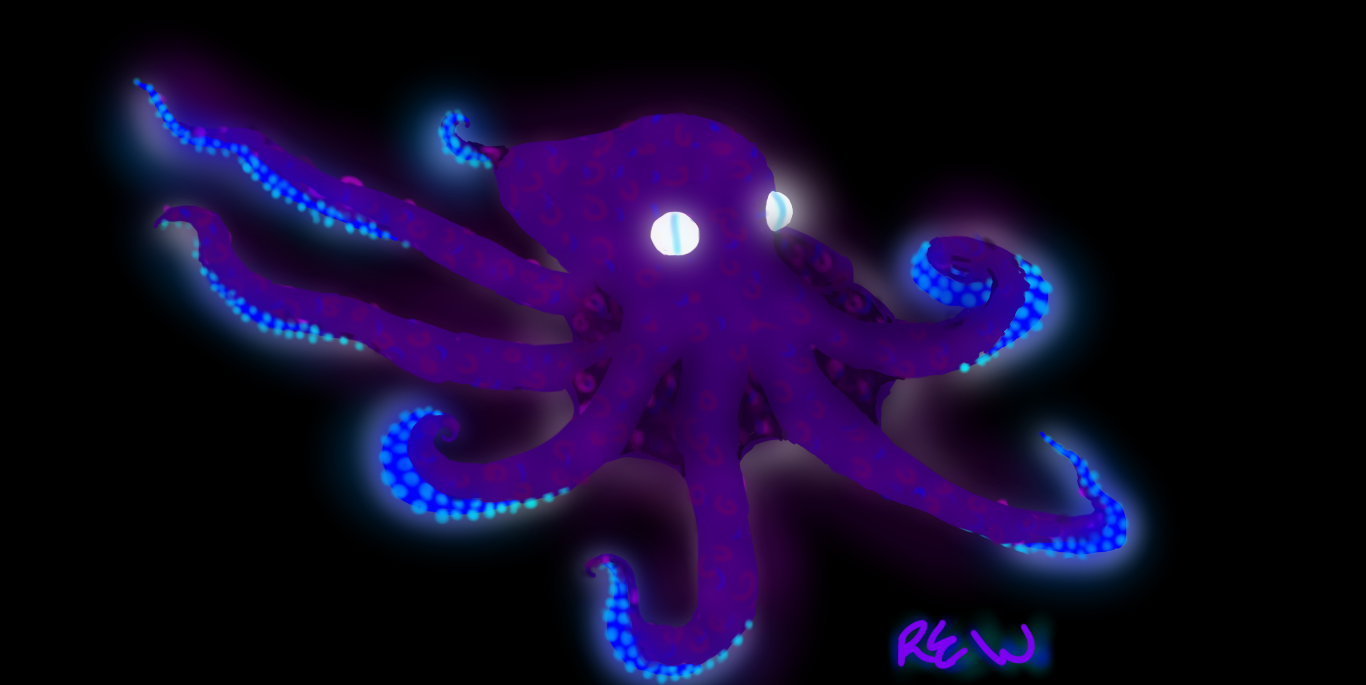 Bioluminescent Octopus