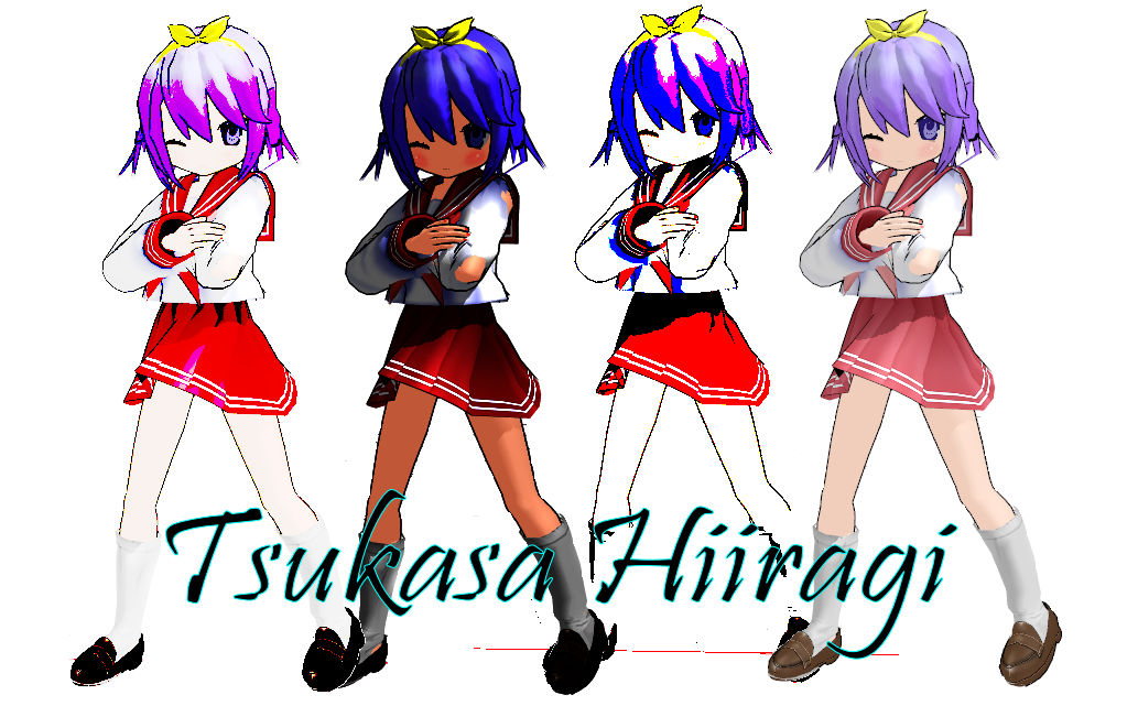 MMD Tsukasa Hiiragi + DL by LittleEvilPikachu on DeviantArt