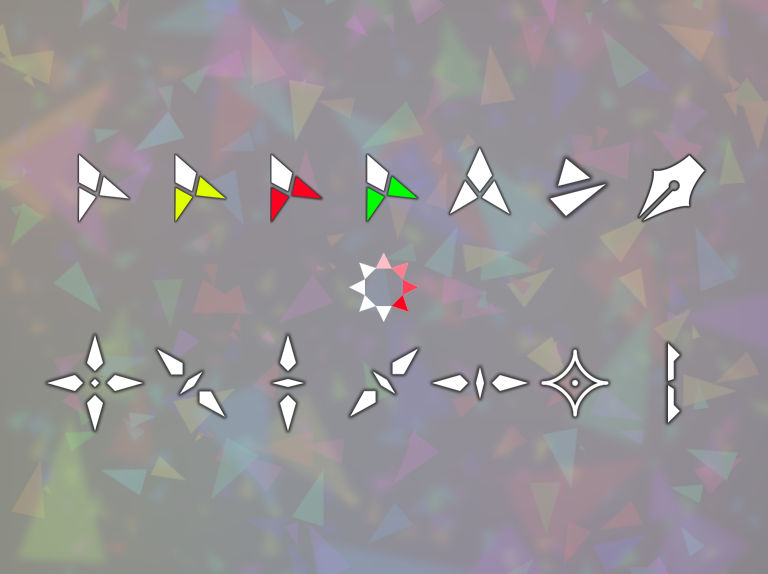 White Triangle cursor by SkyeO84 on DeviantArt