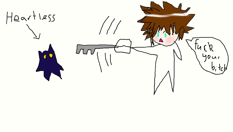 Sora vs Heartless by funkycat339 on DeviantArt