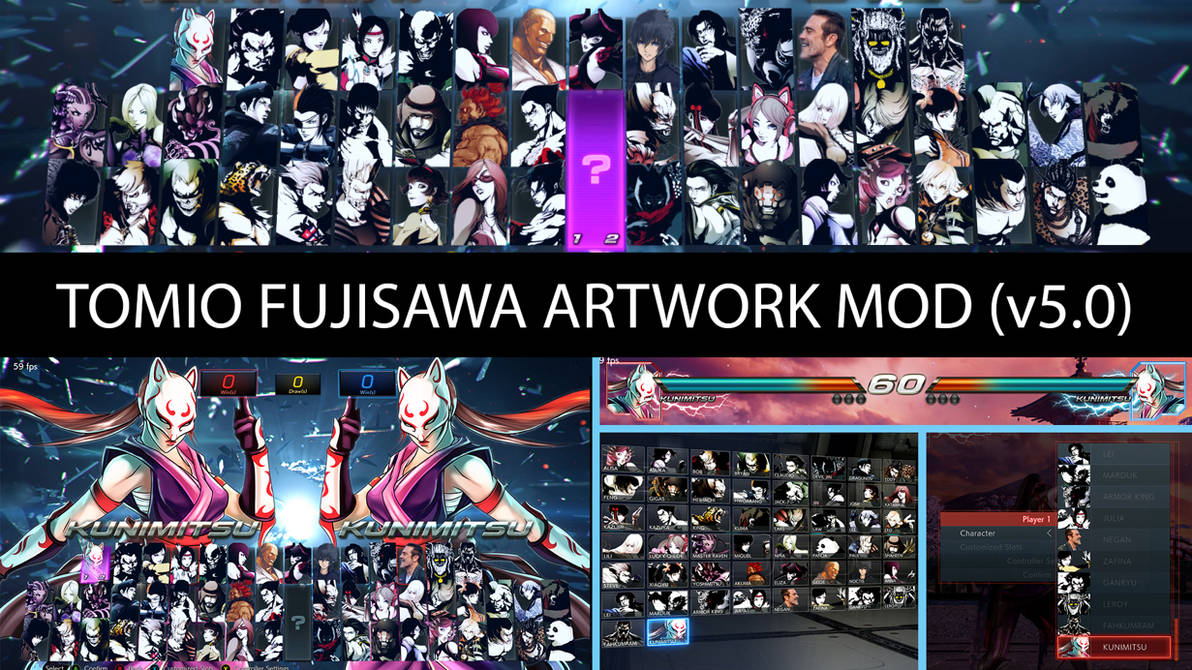 Tekken 7 [HUD] T Fujisawa Artwork Mod (v5.0) by ponx on DeviantArt