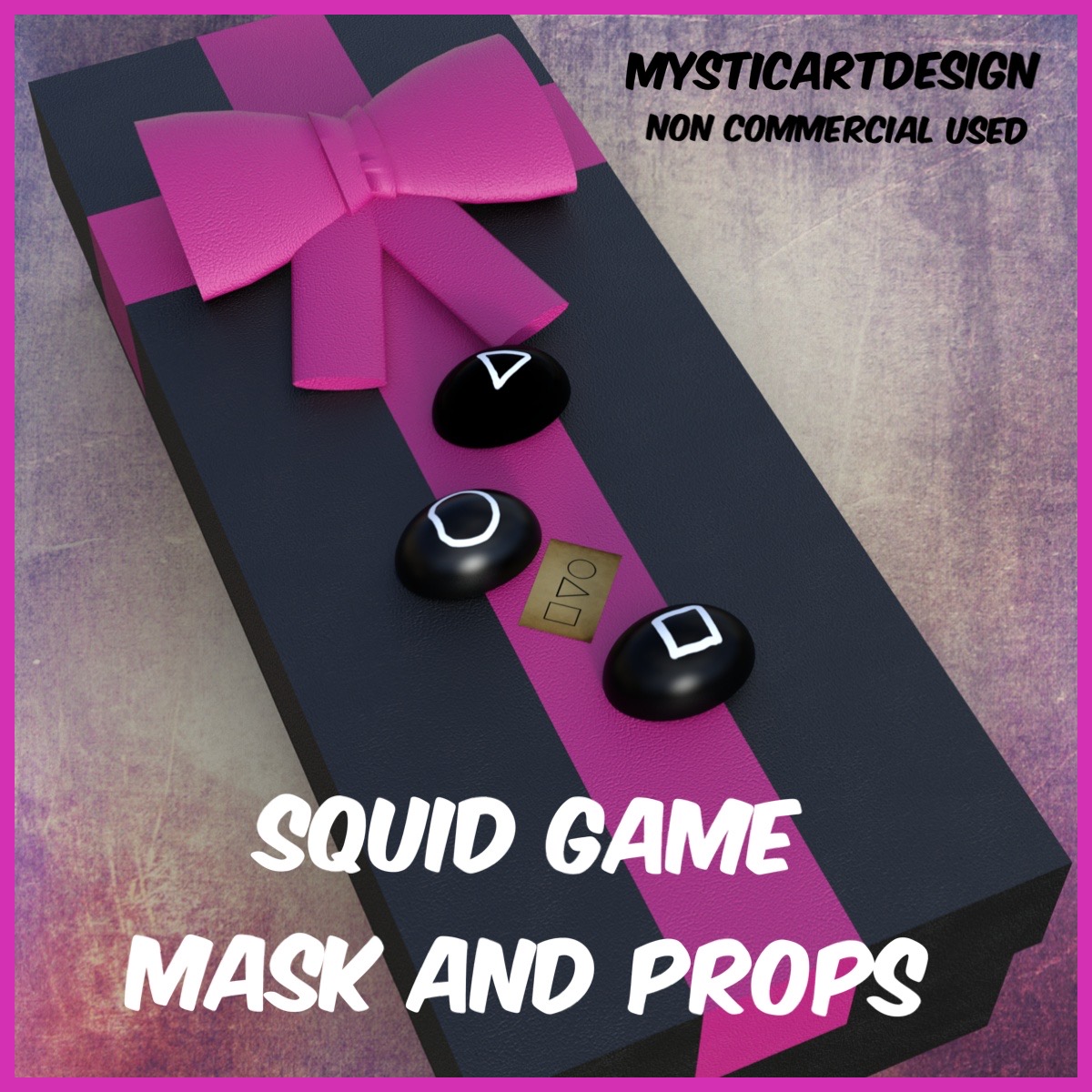 Squid Games Mask and Props by Mysticartdesign on DeviantArt