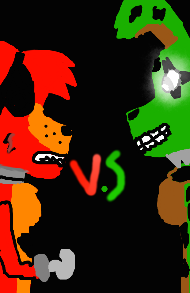 Foxy vs Springtrap art by xXGalex-DemonBoiXx on DeviantArt