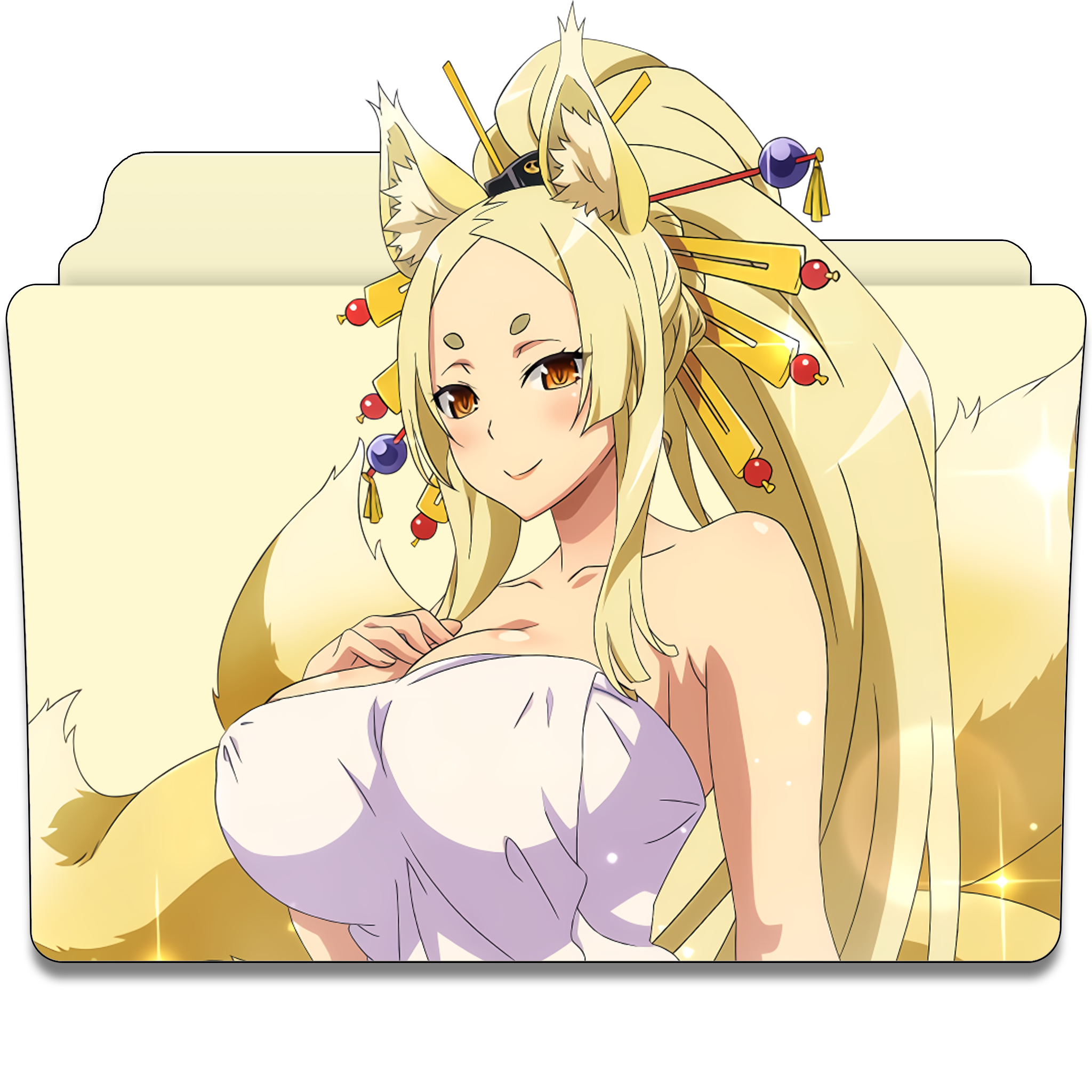 High School DxD [151] (Yasaka) - Folder Icon by khafaga007 on DeviantArt