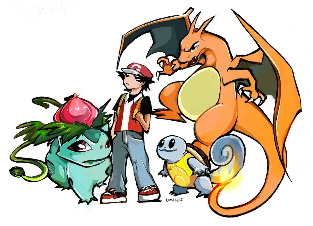 Red/ Pokemon Trainer fanart by xemielle on DeviantArt