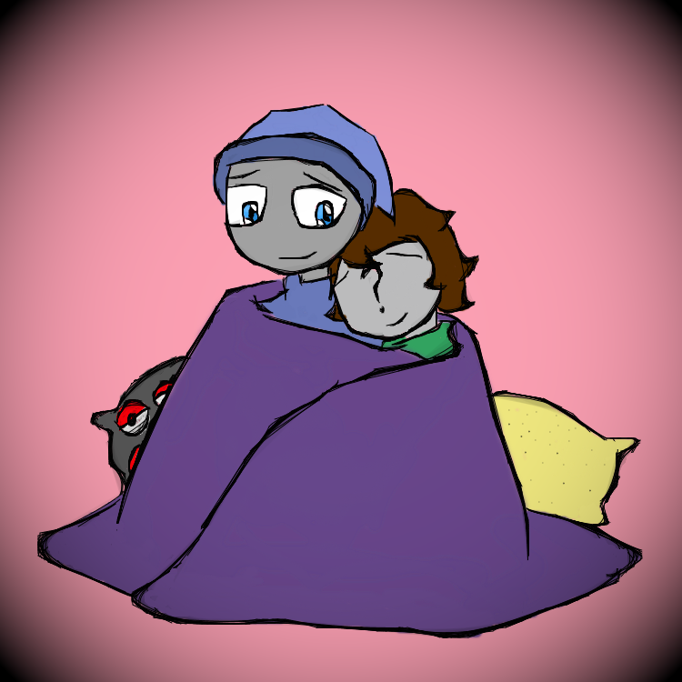 Cuddling In A Blanket by HG-CELESTIAL on DeviantArt