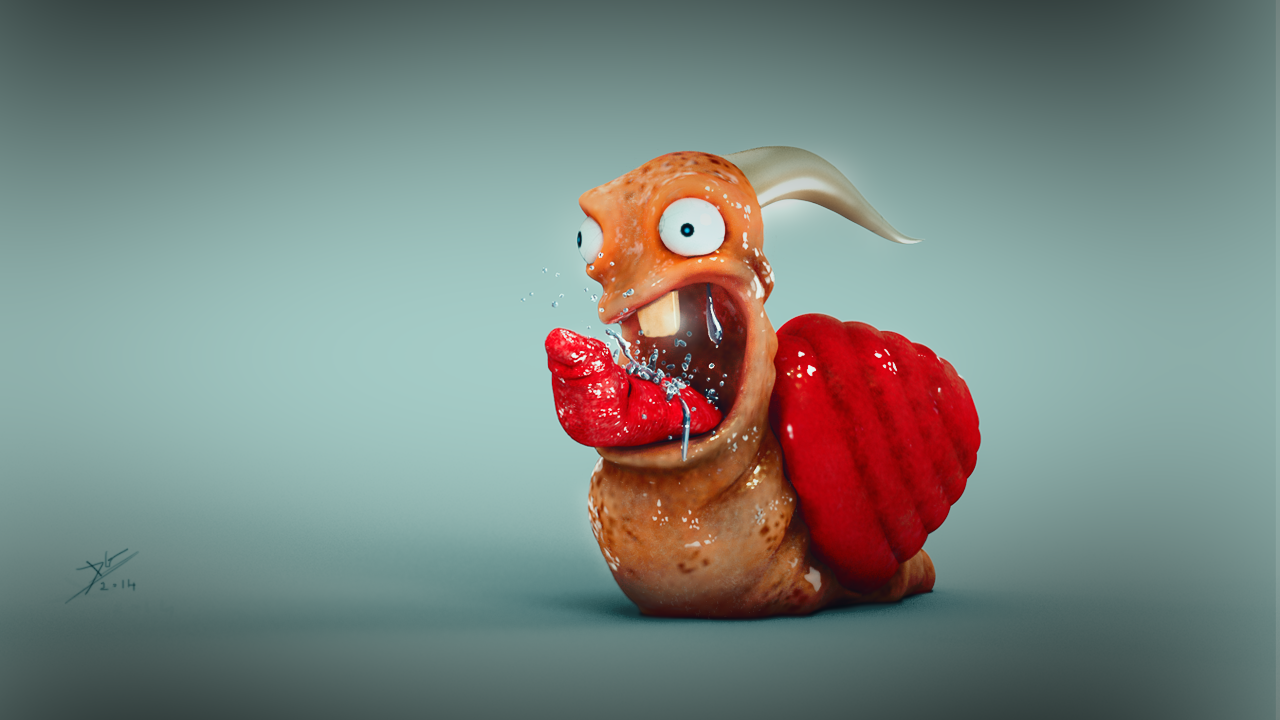zbrush cartoon snail by Domenico13 on DeviantArt