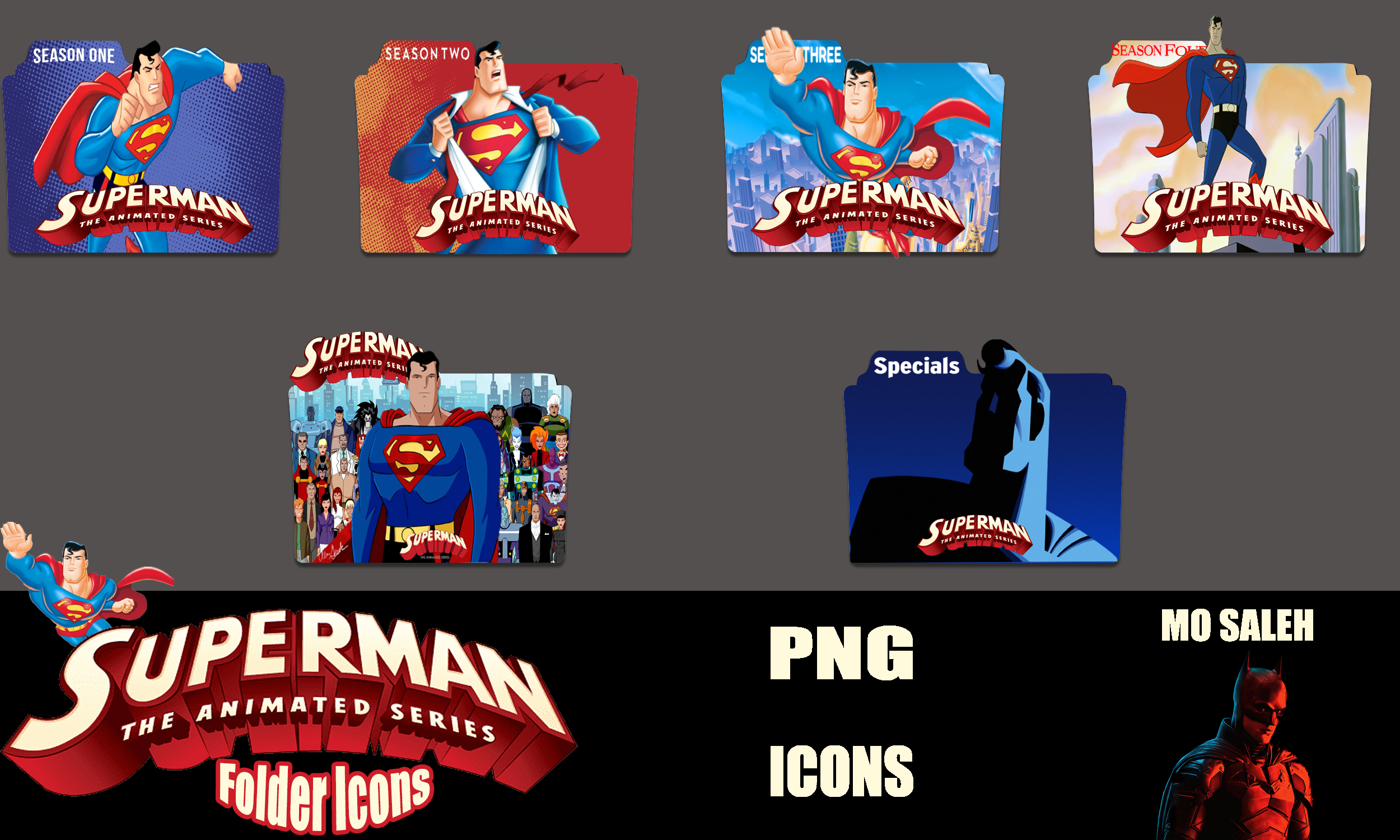 Superman The Animated Series Folder Icons by mosaleh66 on DeviantArt