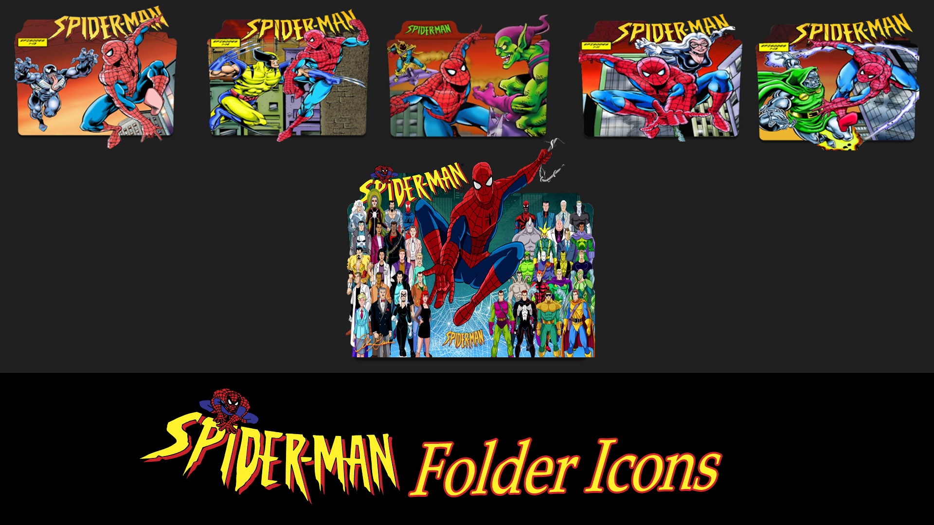 Spider-Man-The Animated Series Folder Icons by mosaleh66 on DeviantArt