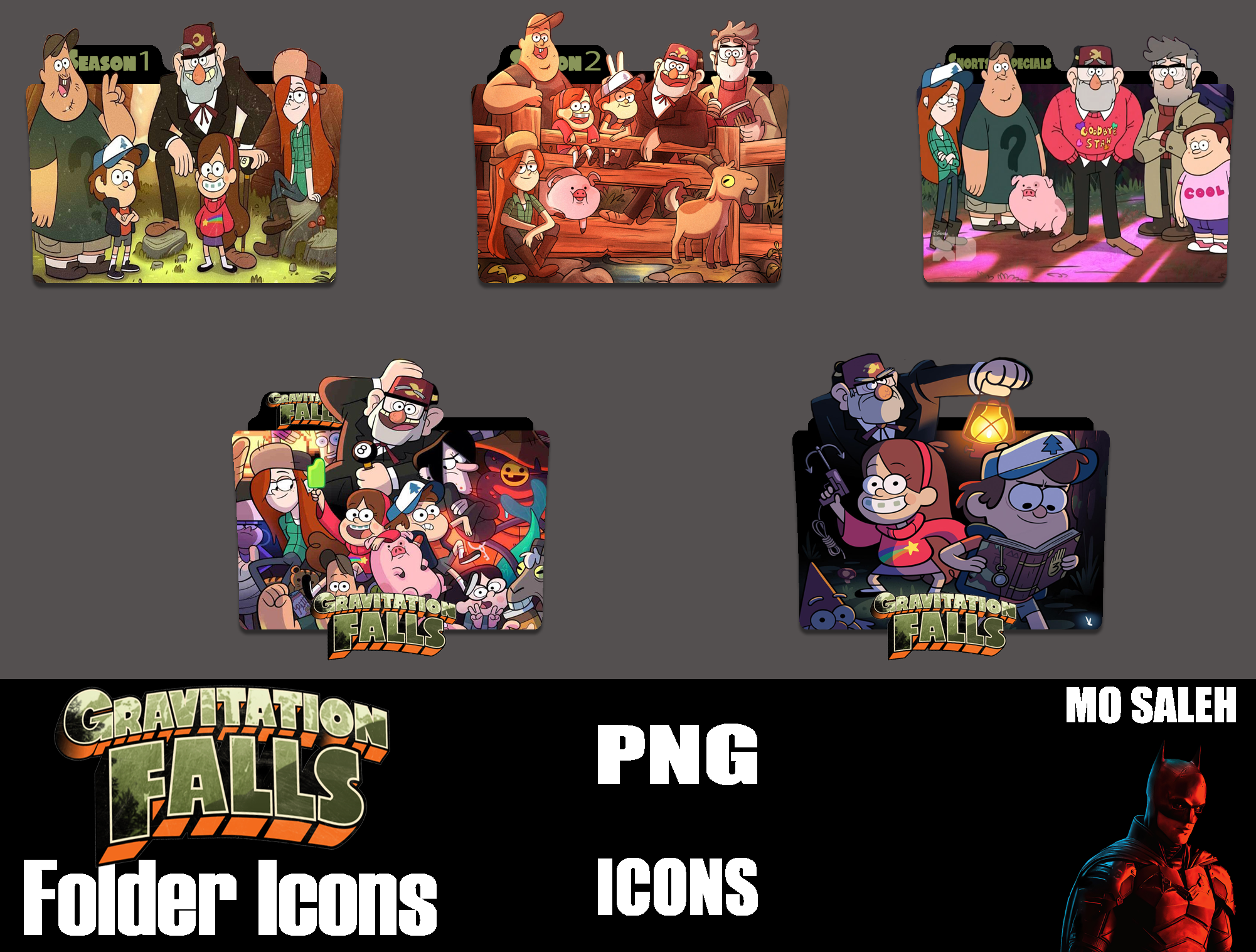 Gravity Falls Folder Icons by mosaleh66 on DeviantArt