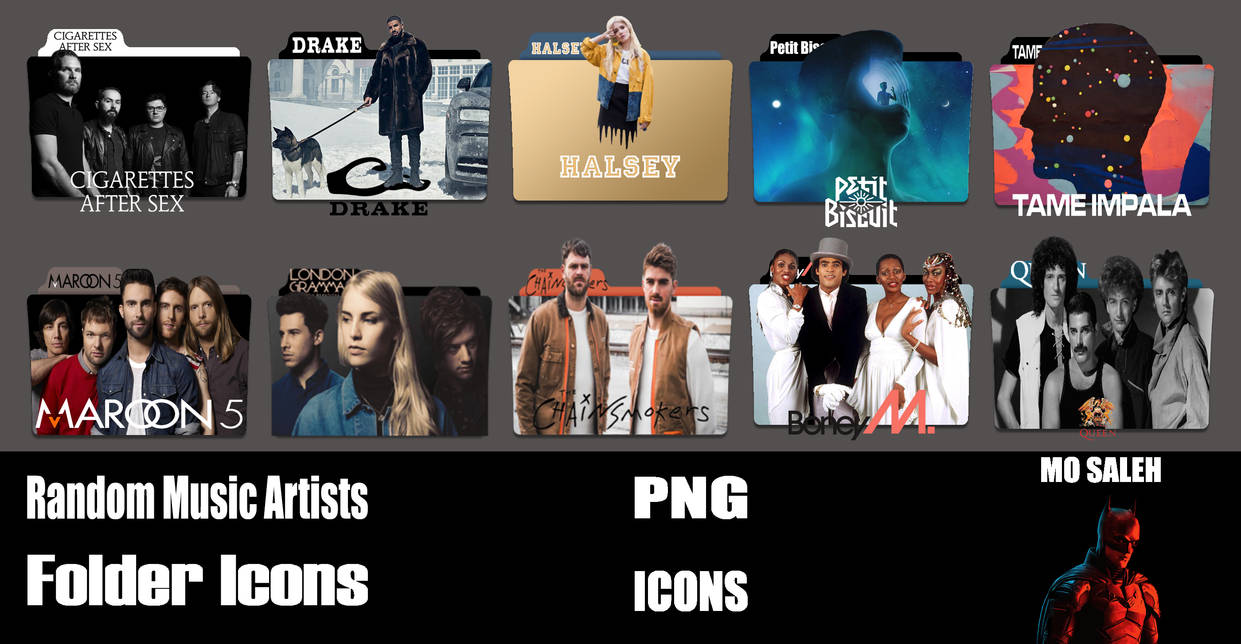 Random Music Artists Folder Icon by mosaleh66 on DeviantArt