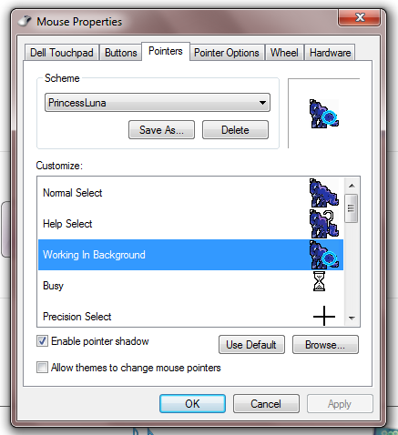 Cursor: Princess Luna by SadisticHylianBrony on DeviantArt