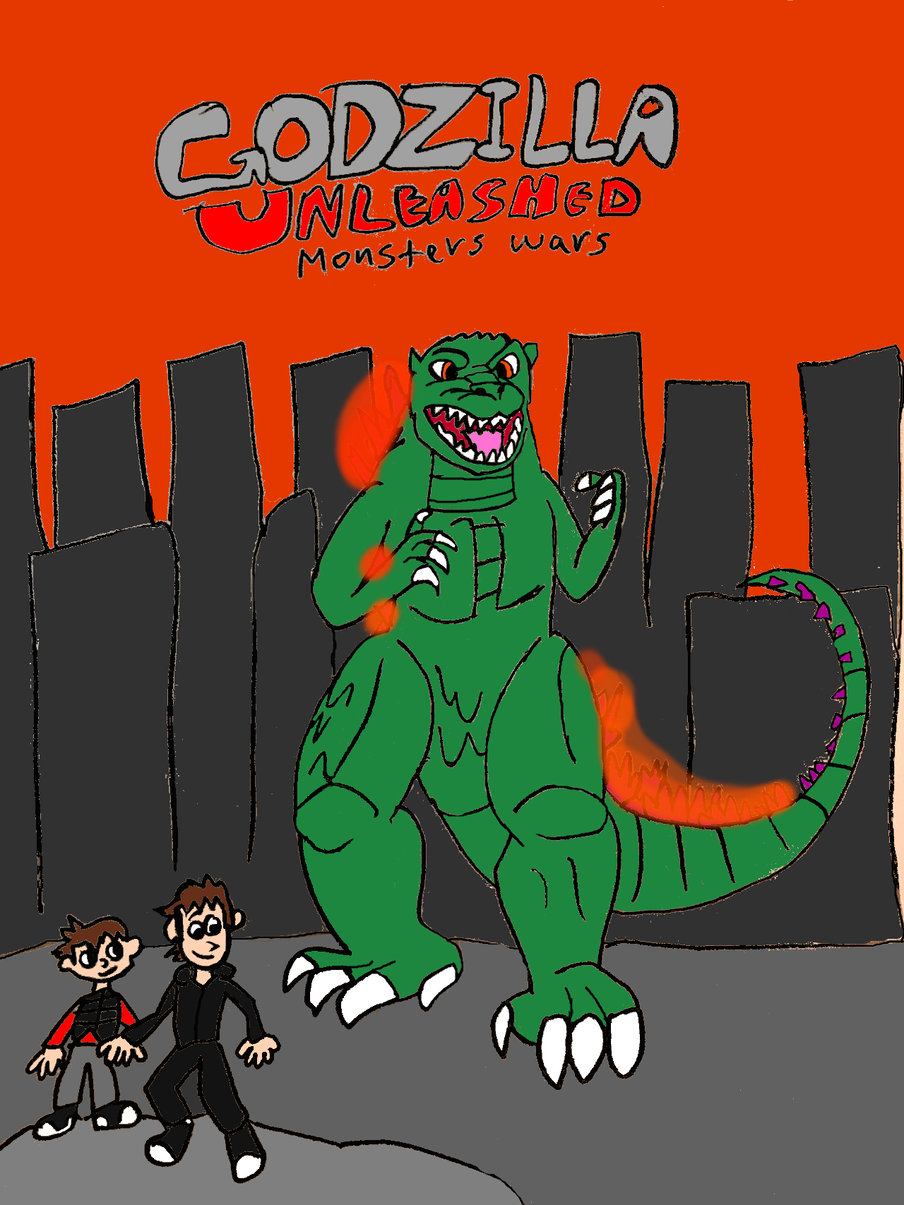 Godzilla Unleashed: Monster Wars poster colored by dialga2018 on DeviantArt