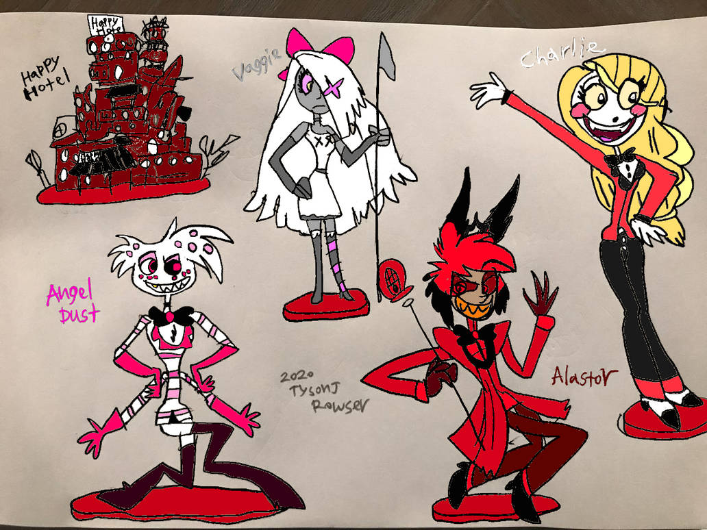 Hazbin Hotel character pack (Colored) by dialga2018 on DeviantArt