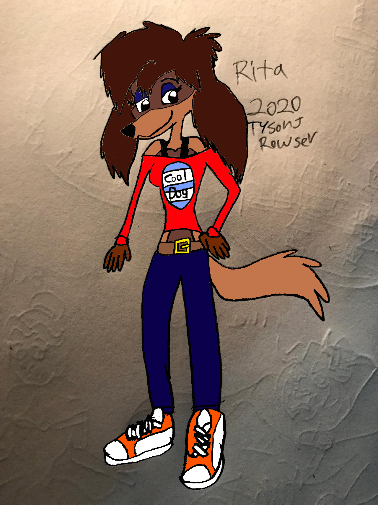 Anthro Rita (Colored) by dialga2018 on DeviantArt