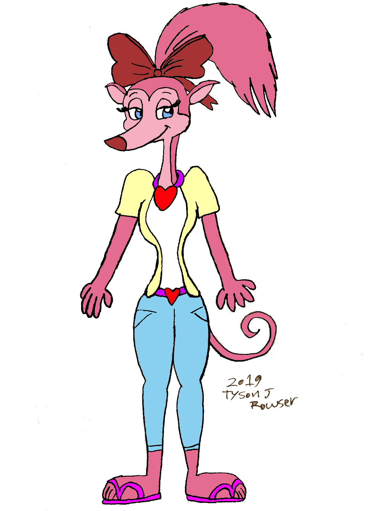 Anthro Annabelle 2 (Colored) by dialga2018 on DeviantArt