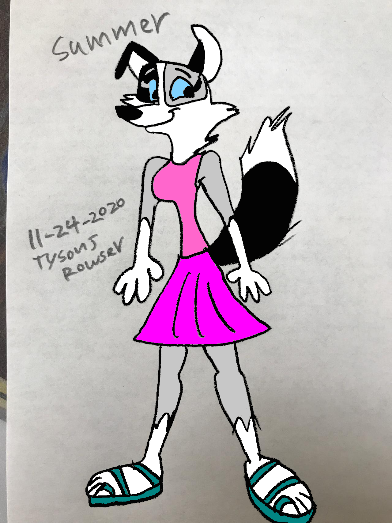 Anthro Summer (Colored) by dialga2018 on DeviantArt