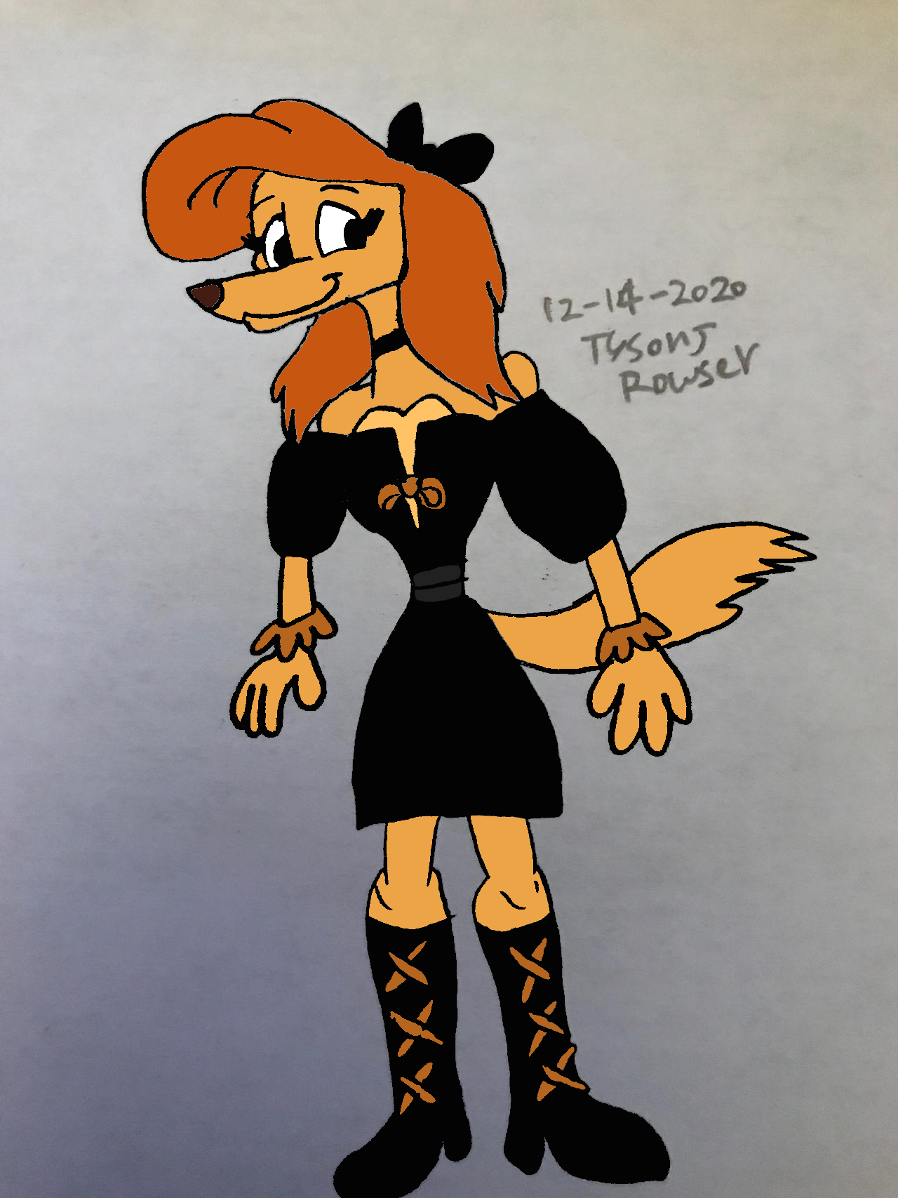 Dixie In Party Outfit (Colored) by dialga2018 on DeviantArt