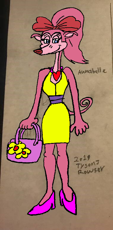 Annabelle in her party outfit (Colored) by dialga2018 on DeviantArt