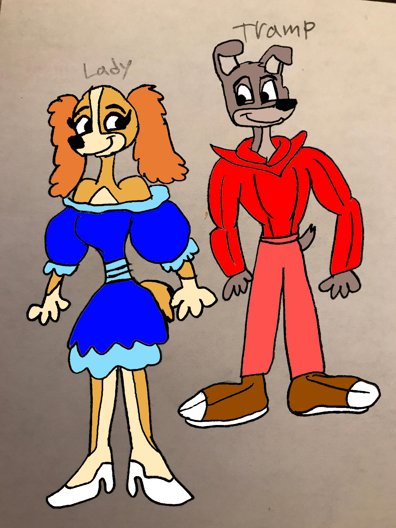 Lady And Tramp Dance Outfits (Colored) by dialga2018 on DeviantArt