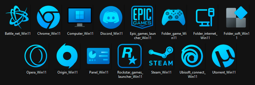 RocketDock Icons Windows 11 by AlexVurhis on DeviantArt