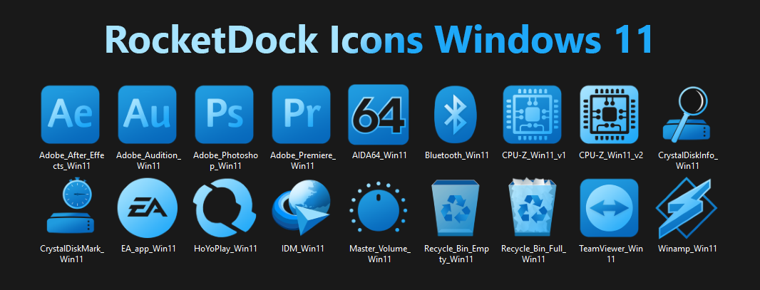 RocketDock Icons Windows 11 (Part 3) by AlexVurhis on DeviantArt