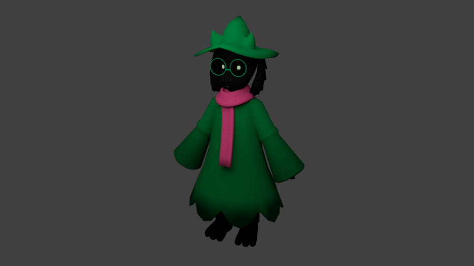 Ralsei model v 1.0 by RollerMill on DeviantArt