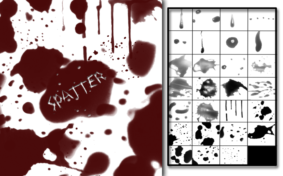 Photoshop Spatter Brushes by Joy-F on DeviantArt