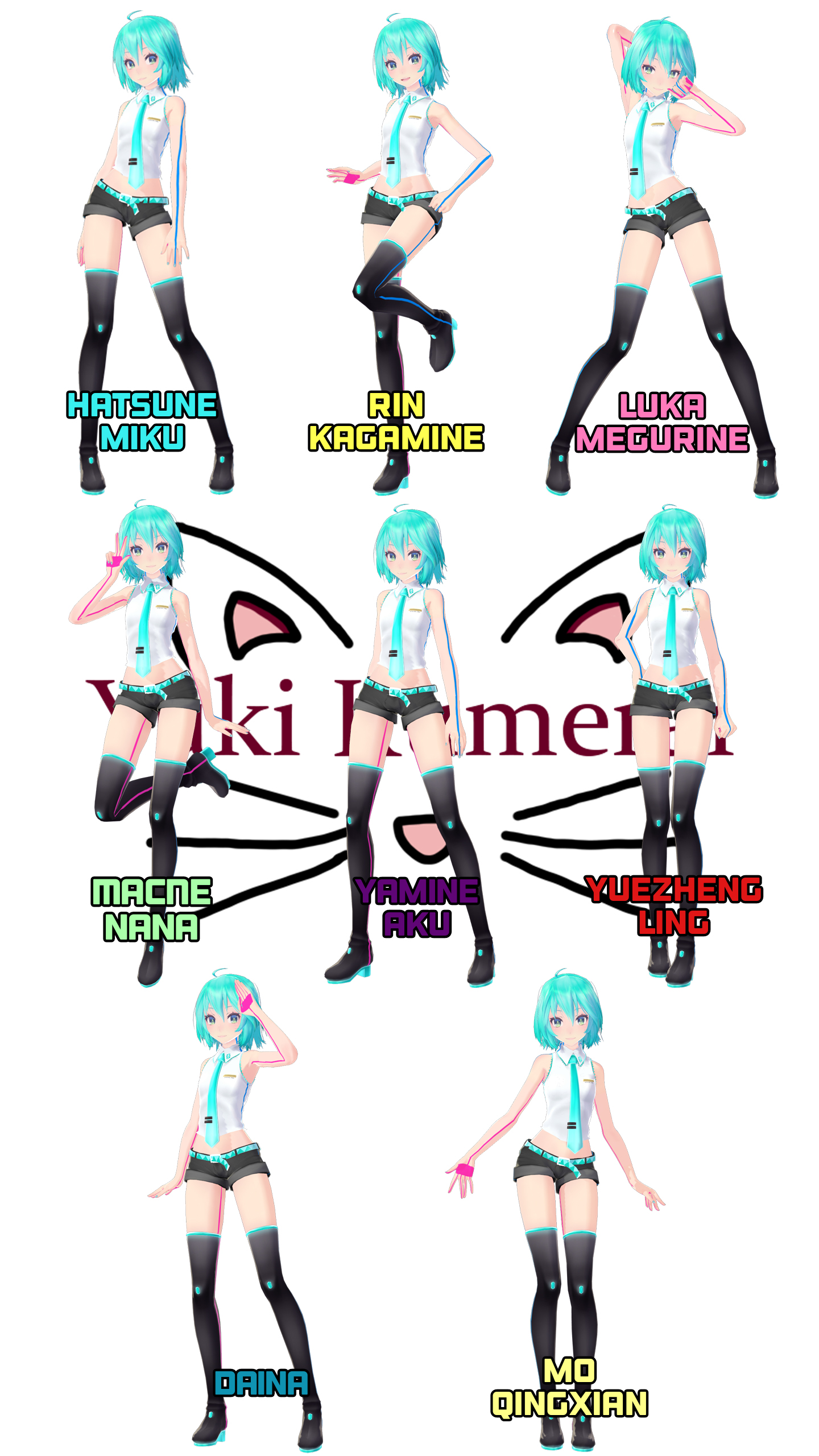 Mmd Vocaloid Pose Bundle Dl By Yukikumeraimmds On Deviantart