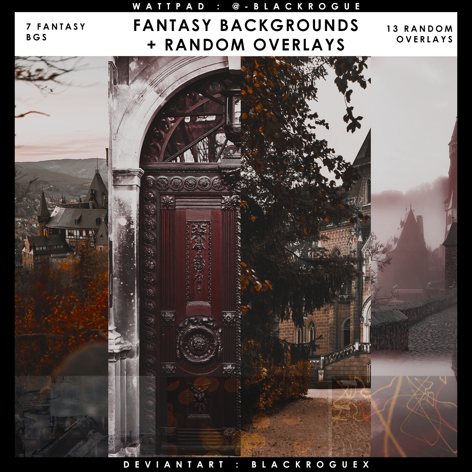 fantasy bgs + random overlays by BlackRogueX on DeviantArt
