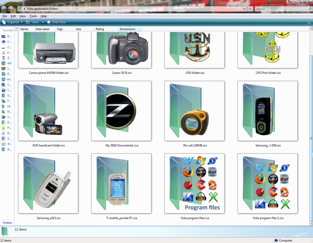 Vista application folders by steelew on DeviantArt