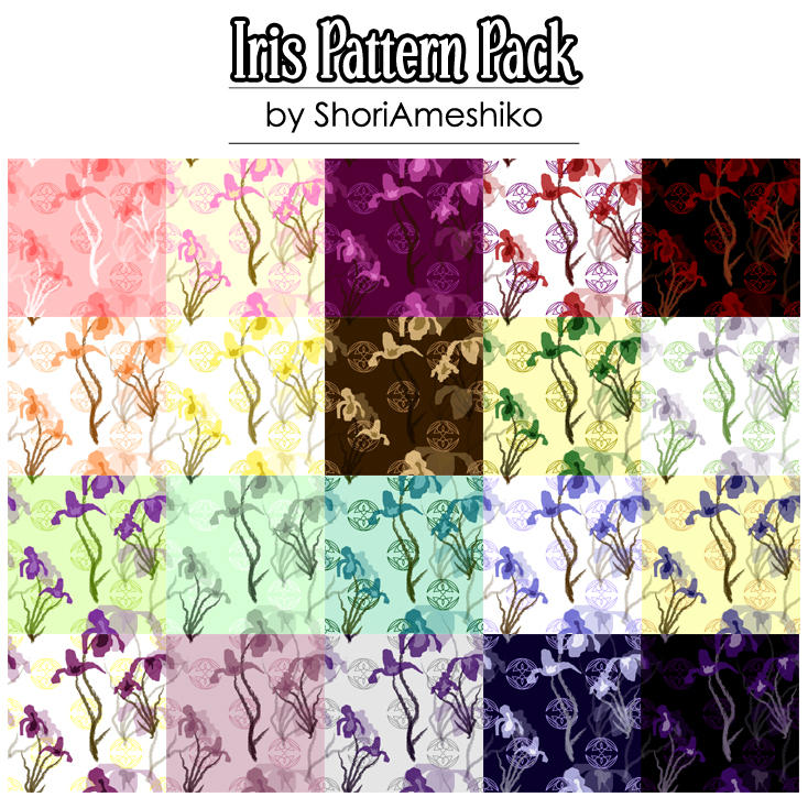 Iris Pattern Pack by SewDesuNe on DeviantArt