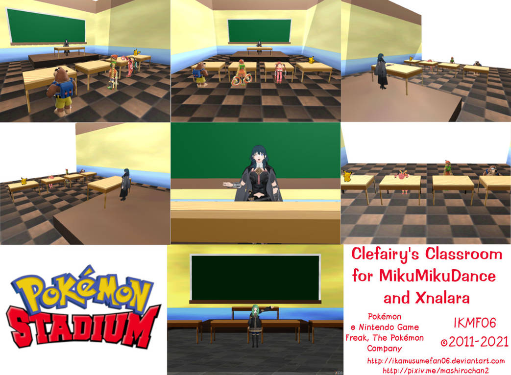 Clefairy's Classroom Stage for MMD ONLY by YiyaRoxie on DeviantArt