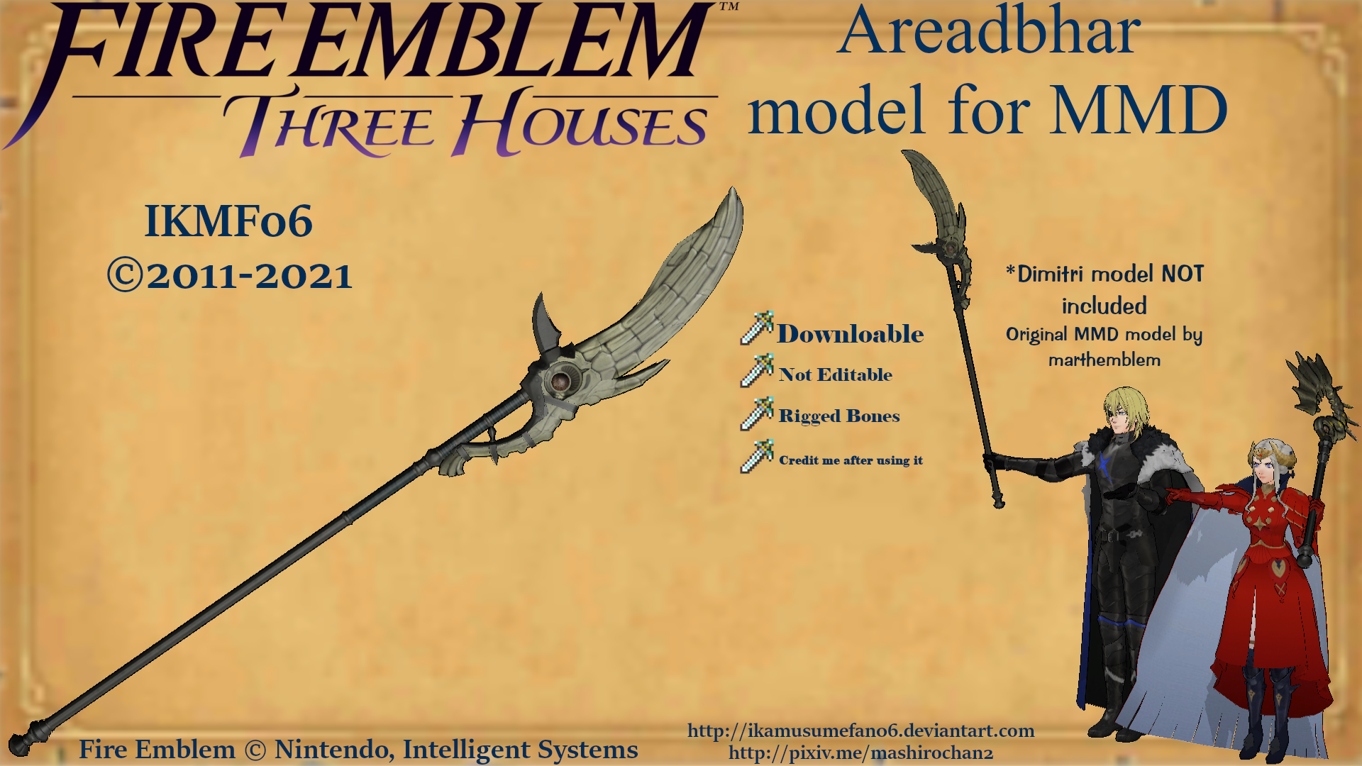 MMD Areadbhar (Download) by YiyaRoxie on DeviantArt