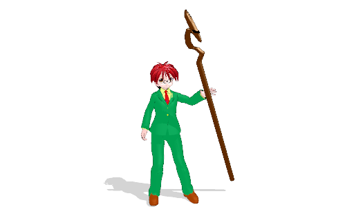 MMD Negi Springfield with Staff DL by keemrap on DeviantArt