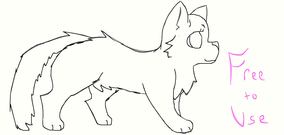 Wolf Pup Lineart/Base (Free To Use) by KiwiTheKitteh on DeviantArt