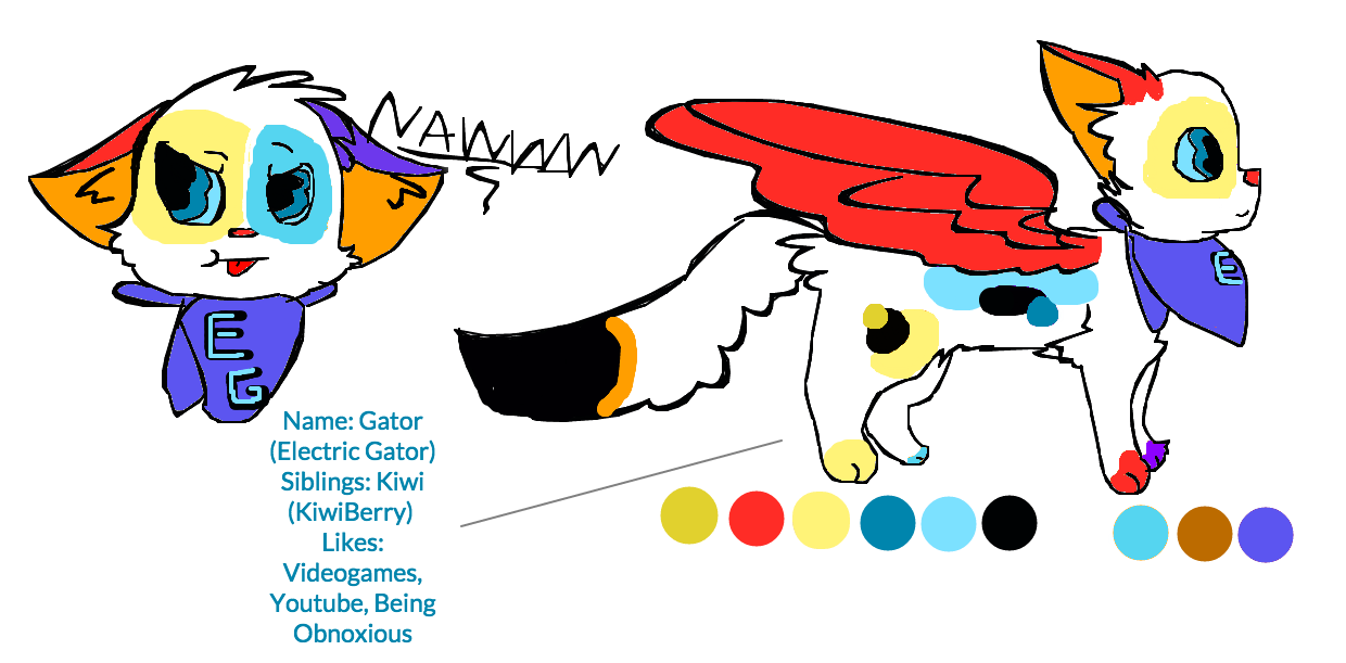 Gator Reference Sheet by KiwiTheKitteh on DeviantArt