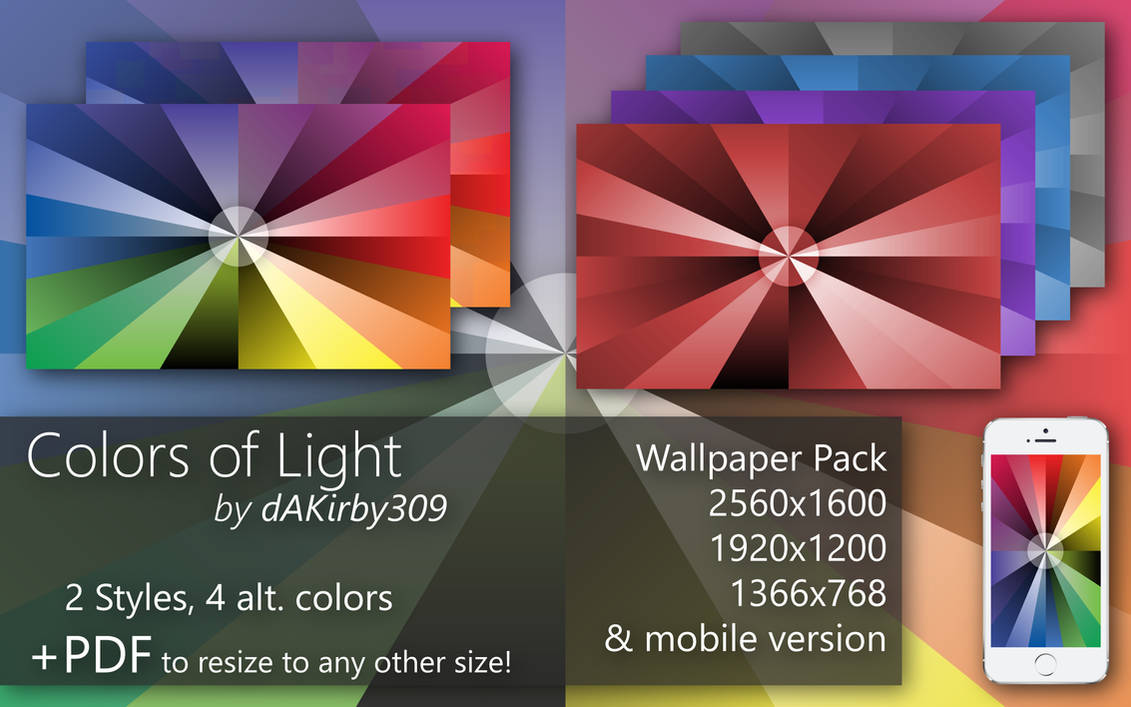 Colors of Light - Wallpaper Pack + Vector by dAKirby309 on DeviantArt