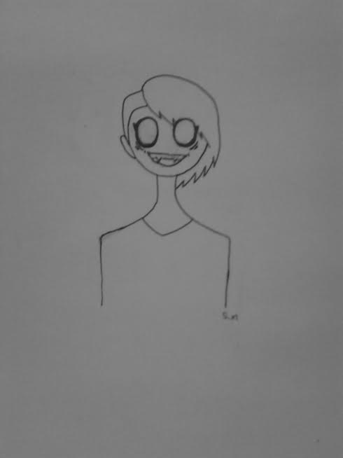 Creepy self portrait by Artsyfox123 on DeviantArt