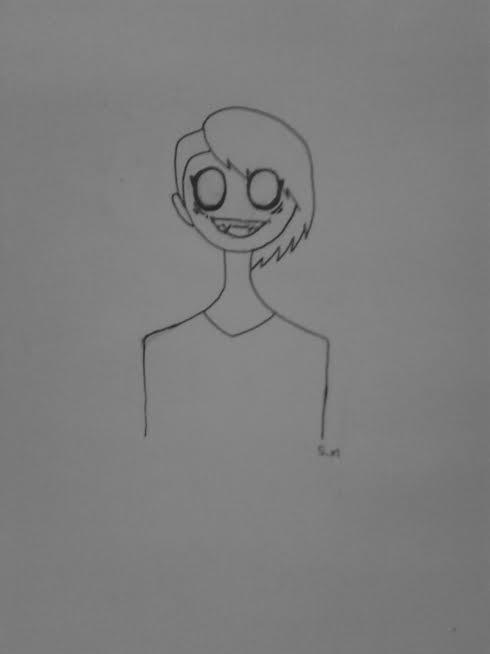 Creepy self portrait by Artsyfox123 on DeviantArt
